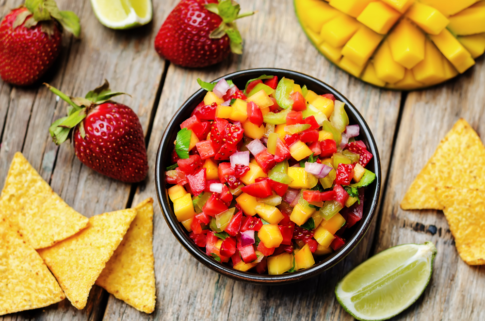Salsa aux fraises et à la mangue - Mouvement J’aime les fruits et légumes
