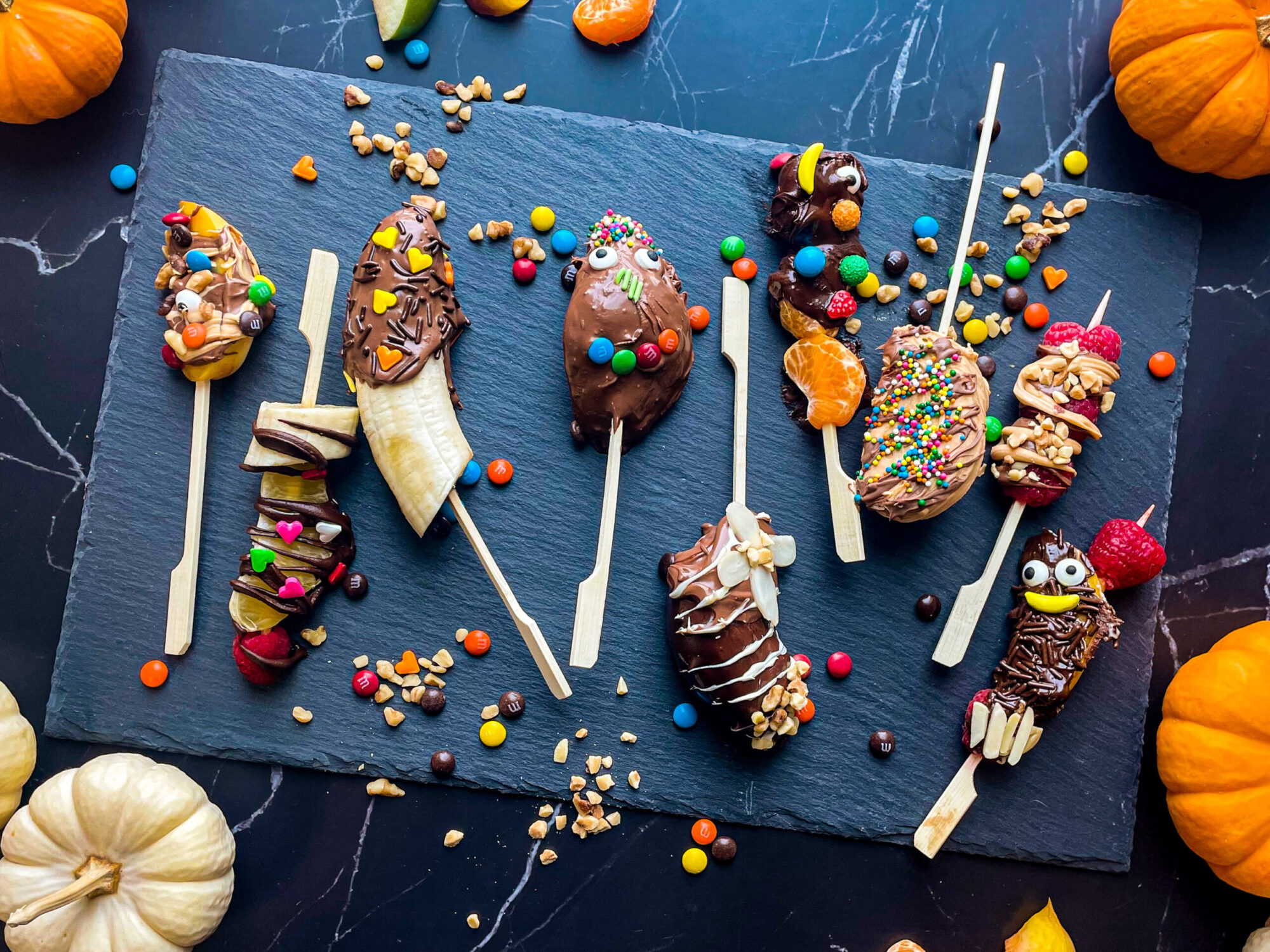Bâtonnets d'Halloween aux fruits - Mouvement J’aime les fruits et légumes