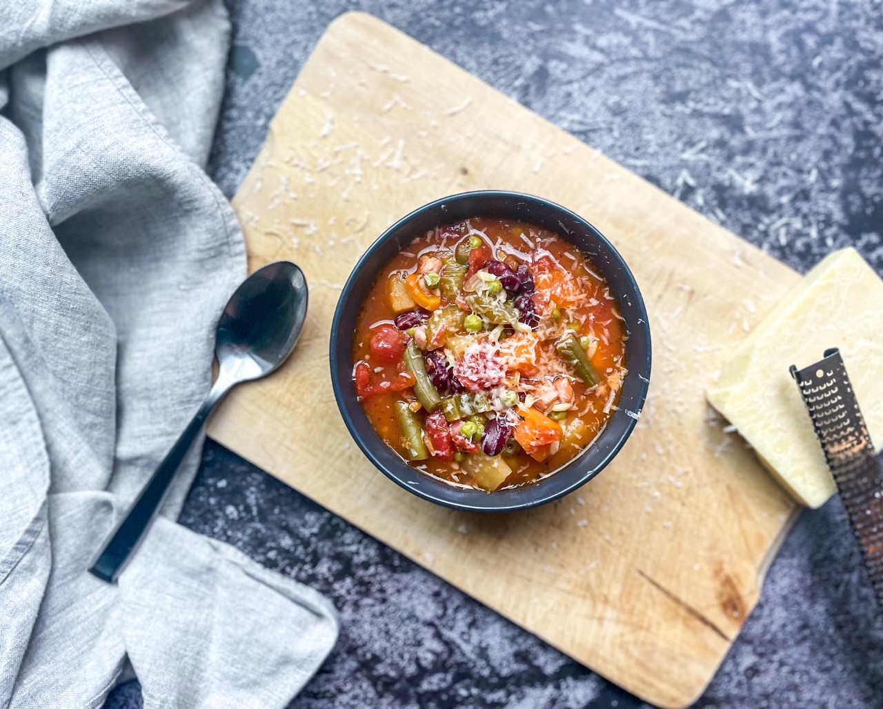 Soupe minestrone minute - Mouvement J’aime les fruits et légumes
