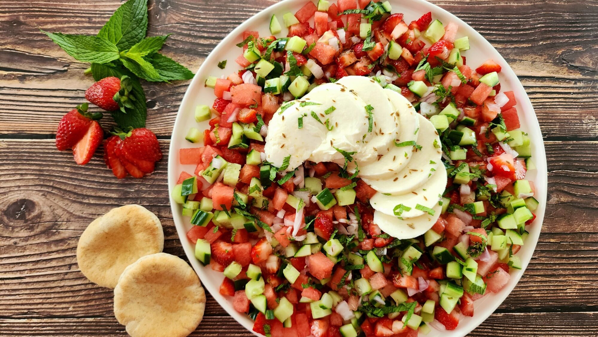 Salsa de fraises et melon - Mouvement J’aime les fruits et légumes