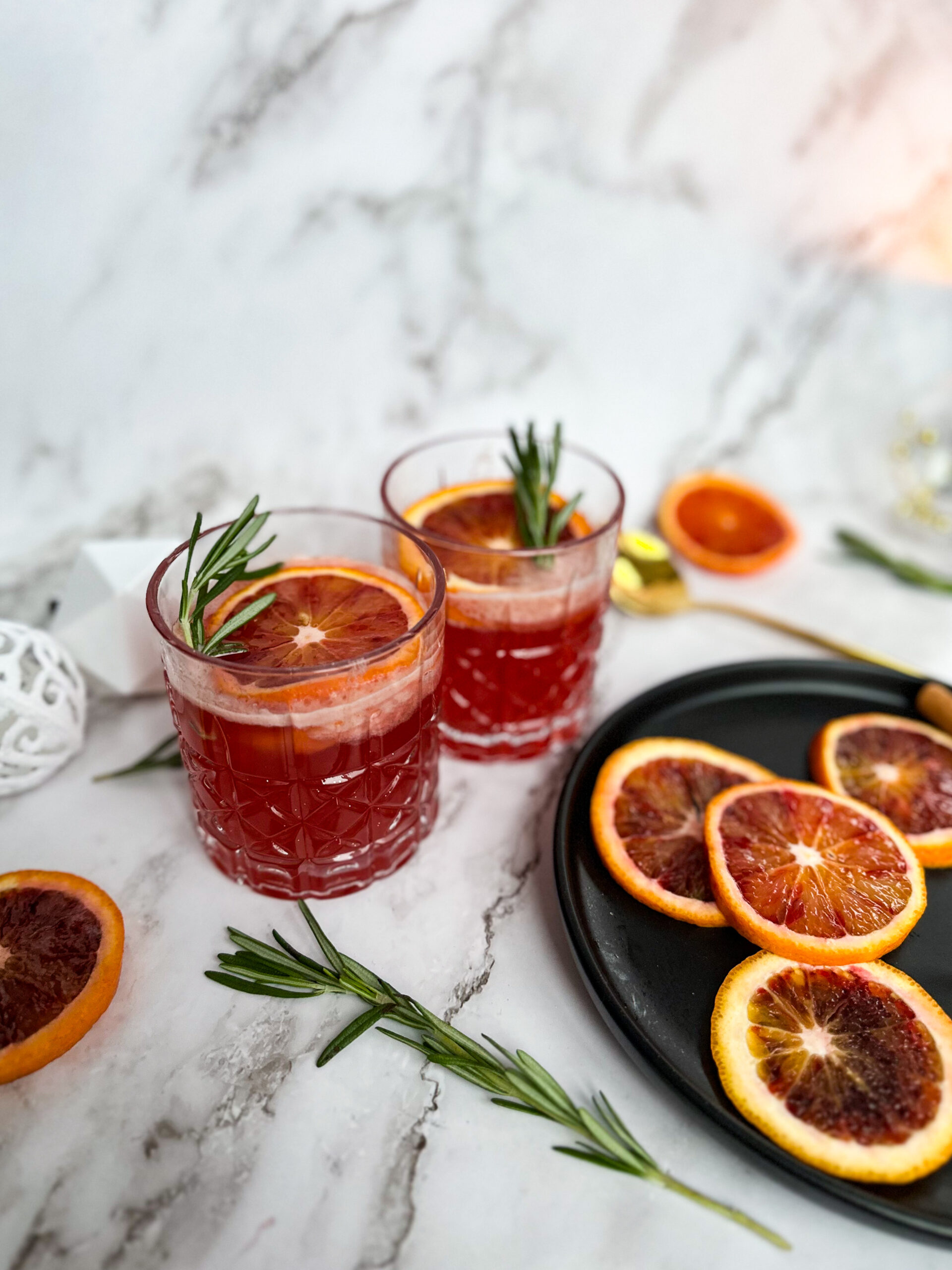 Mocktail à l'orange sanguine et thé noir - Mouvement J’aime les fruits ...